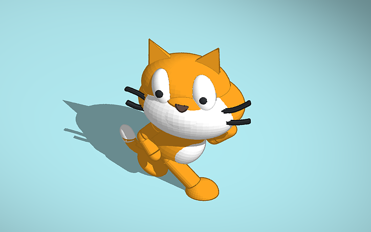 3D design Copy of Light Up a Story with Code Challenge: SCRATCH_CAT ...