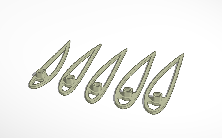 3D design Airfoil B - Tinkercad