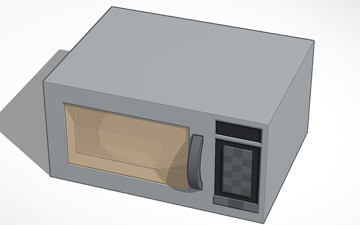 3D design microwave - Tinkercad