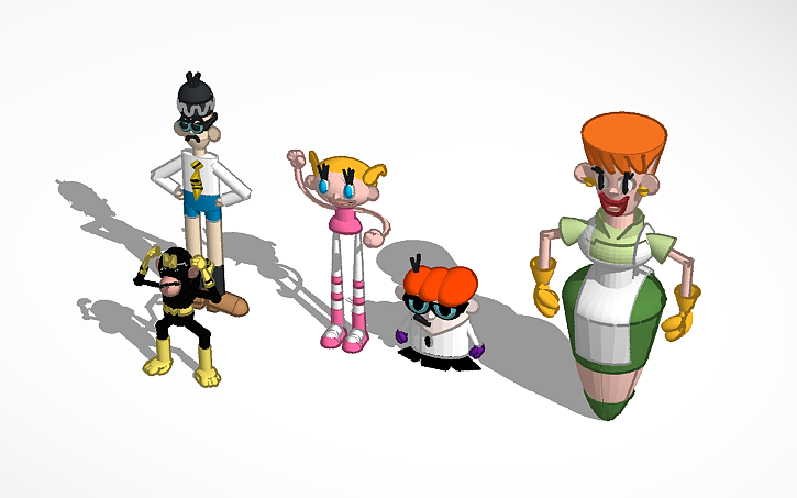 3D design Dexter's Laboratory - Tinkercad