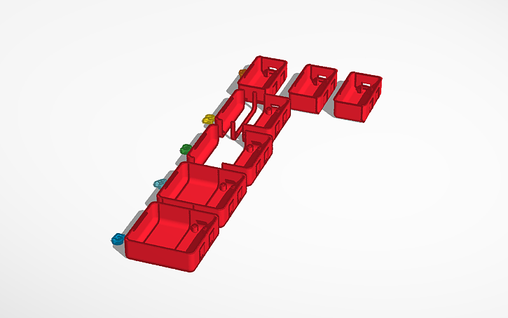 3D design box-square-with-buttons-explained - Tinkercad
