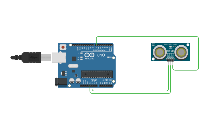 Circuit design Distance measure - Tinkercad