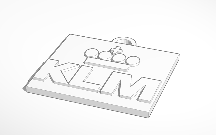 3D design KLM - Tinkercad