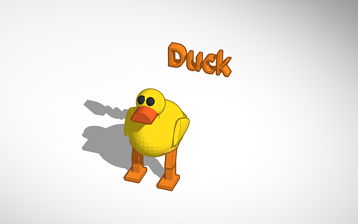 3D design Duck - Tinkercad