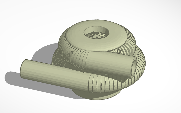 3d Design Functional Turbo For Gas And Diesel Tinkercad