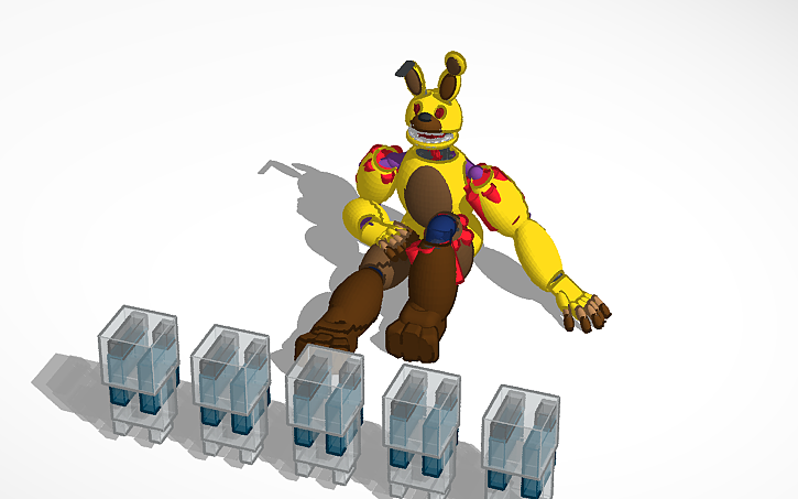 3D design FIVE NIGHTS AT FREDDY'S SPRING BONNIE - Tinkercad