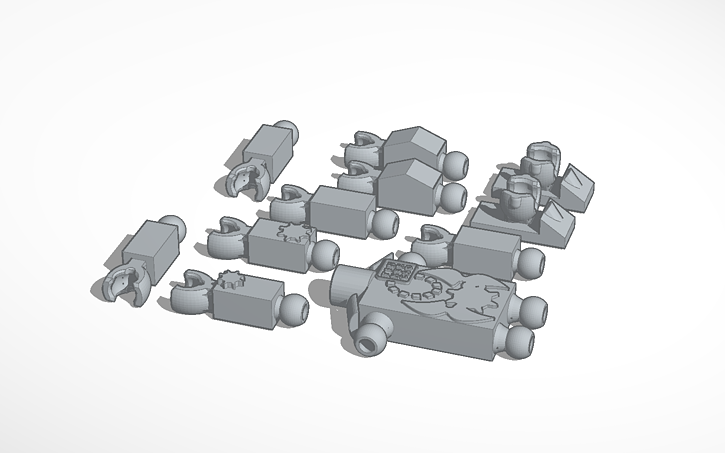 3D design build a man - Tinkercad