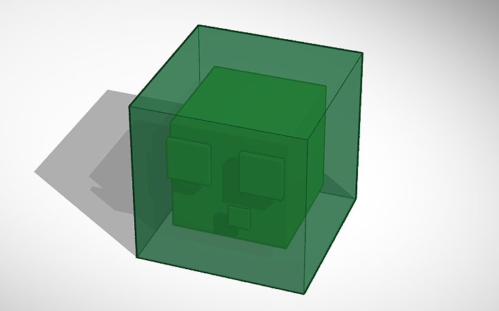 3D design Minecraft Slime - Tinkercad