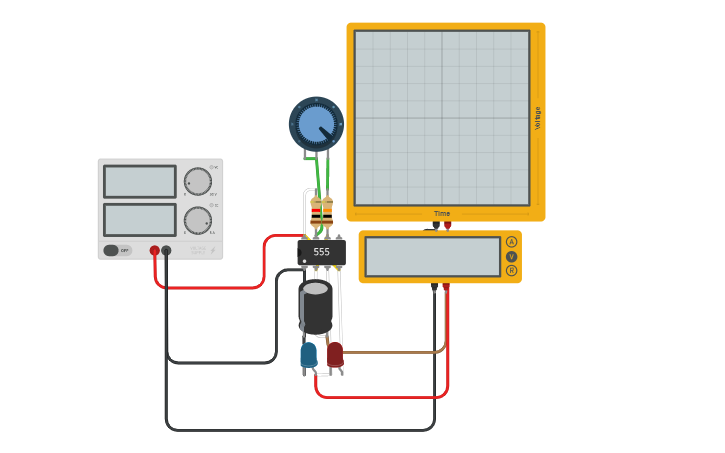 Circuit design Square wave generator circuit using NE555 - Tinkercad