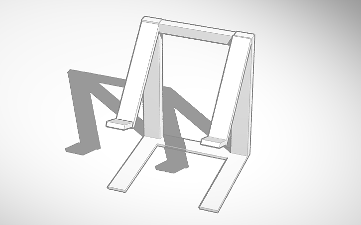 3D design Laptop stand *WORKING* - Tinkercad