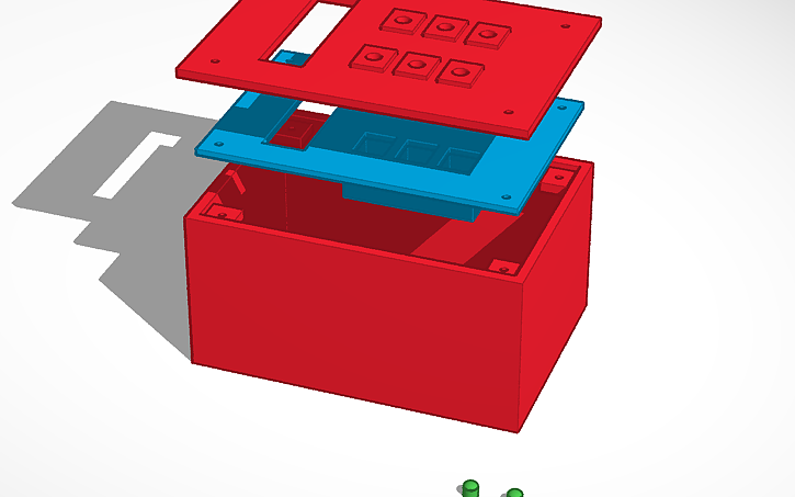3D design Caja Braille V3 - Tinkercad