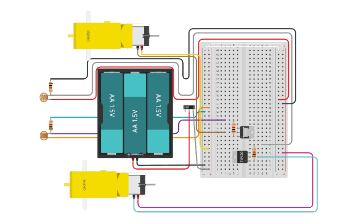 Circuit design car - Tinkercad