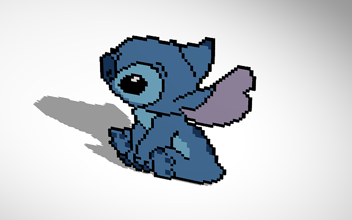 3D design Pixel Stitch - Tinkercad