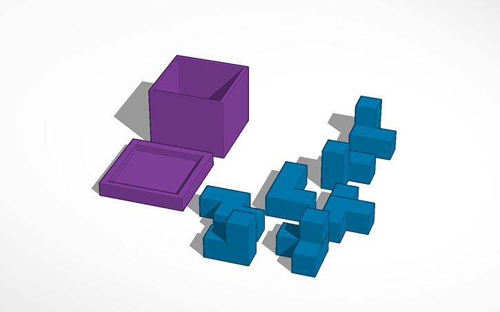 3D design 3D puzzle box - Tinkercad
