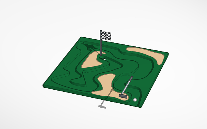 3D design Copy of Mini Golf Challenge - Tinkercad