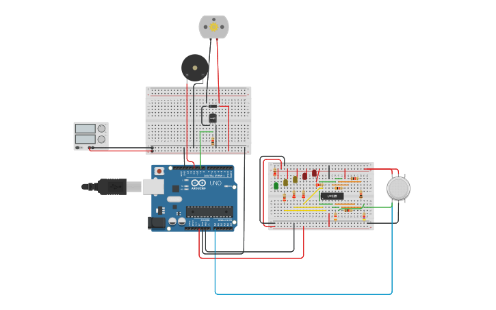 Circuit design Sujan Galpottage - Mechatronics project - Tinkercad