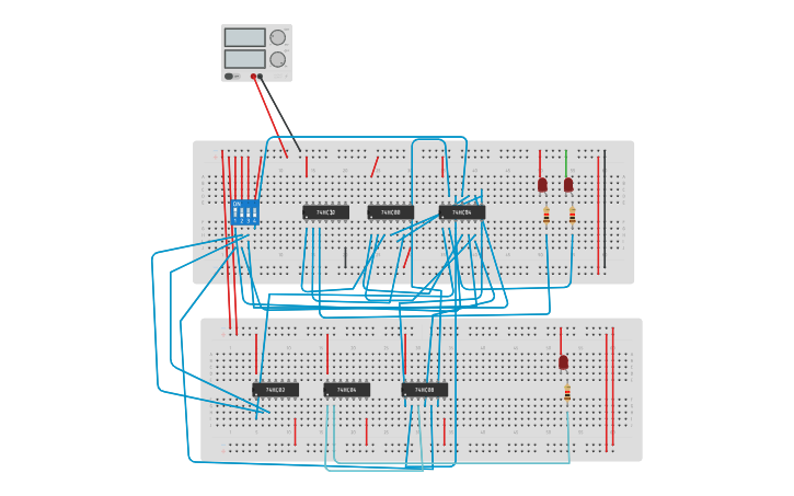 Circuit design Priority encoder - Tinkercad