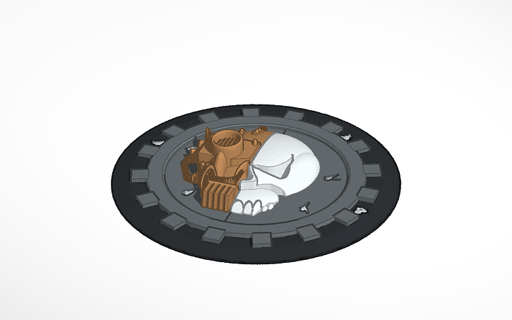 3D design Copy of Adeptus Mechanicus Emblem - Tinkercad