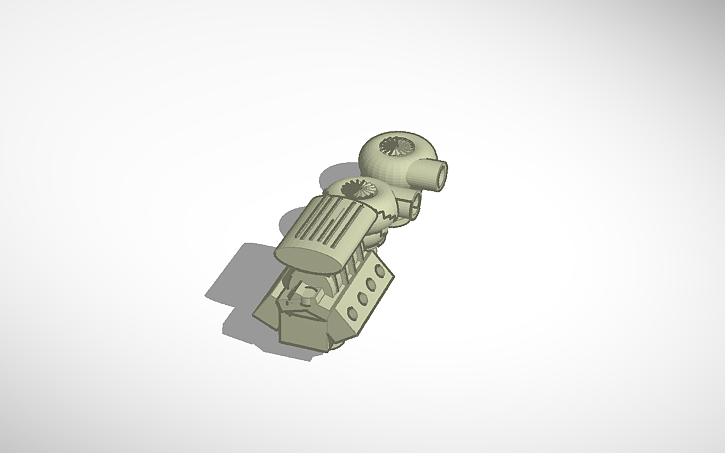 3D design Engine & Turbo Jibbitz - Tinkercad