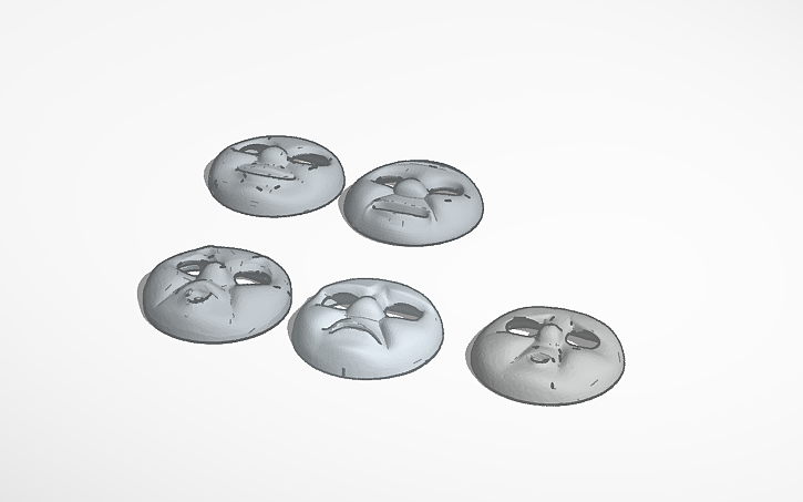 3D design Thomas Faces - Tinkercad