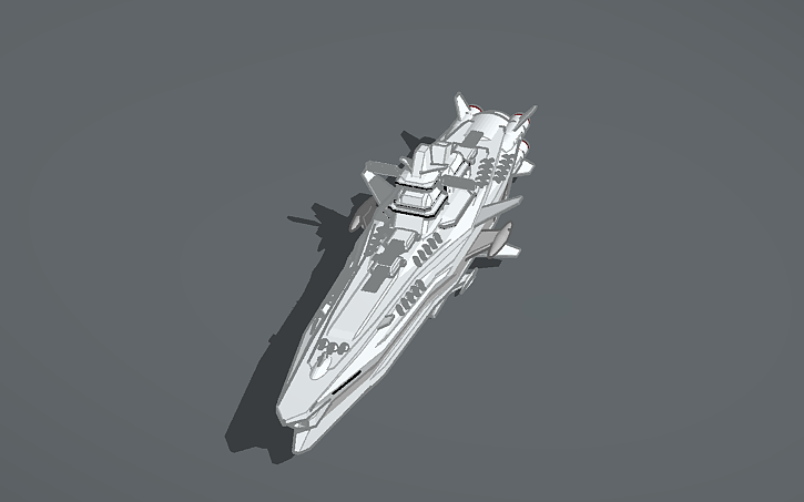 3D design UAA-19 Apollo Class Battleship - Tinkercad