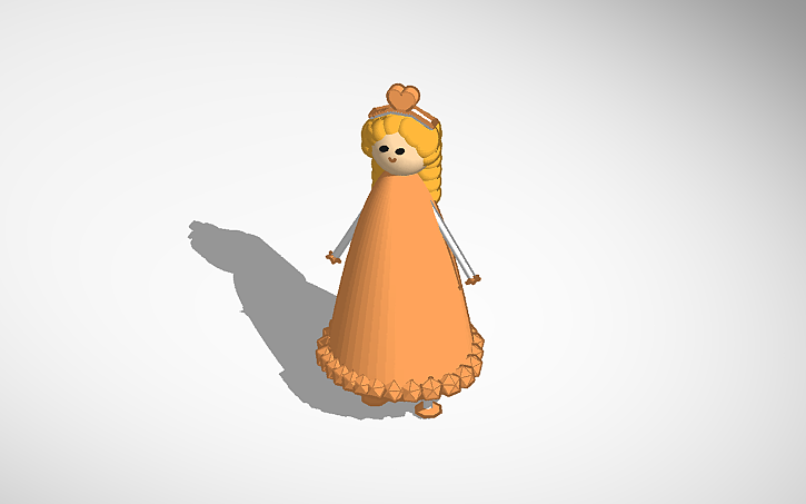 3D design Cute Princess - Tinkercad