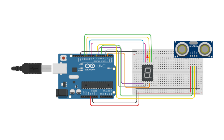 Circuit design distance - Tinkercad