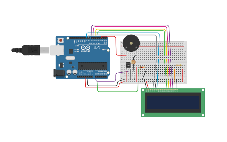 Circuit design Copy of Copy of Automated Weather Observation - Tinkercad