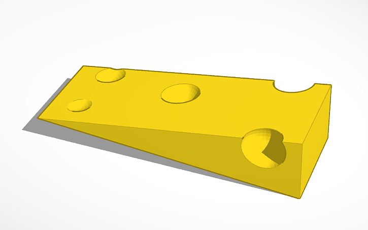 3D design Door stop Cheese - Tinkercad