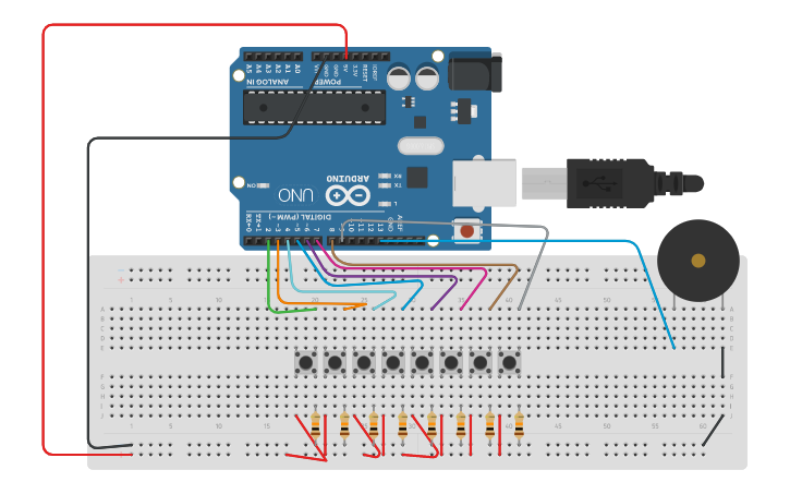 Circuit design Activity 2, Zach Bormolini, 20197212 - Tinkercad