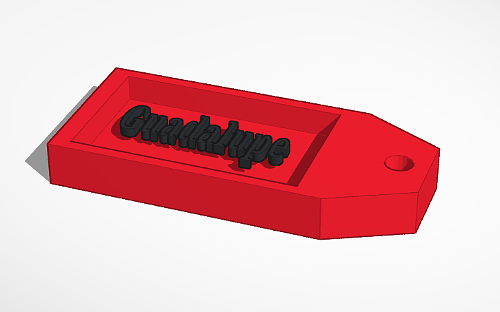 3D design placa pal perro - Tinkercad