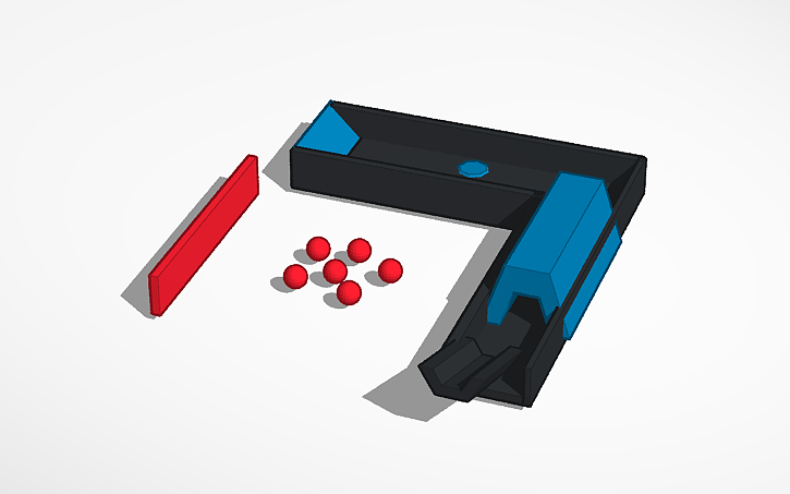 3D design Small tabletop ball game - Tinkercad