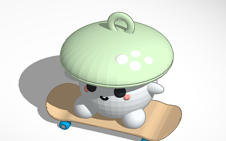 3D design Porte-Cle - Tinkercad