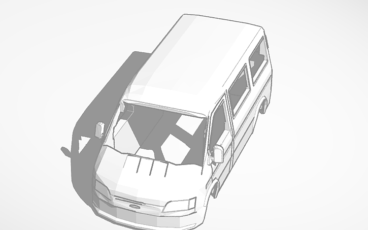 3D design Ford Transit Body - Tinkercad