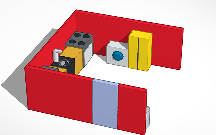 3D design kitchen - Tinkercad