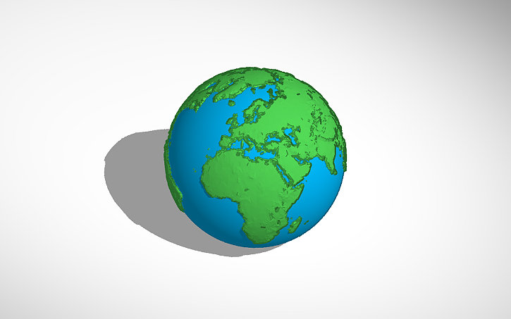 3D design 3D Earth (original) - Tinkercad