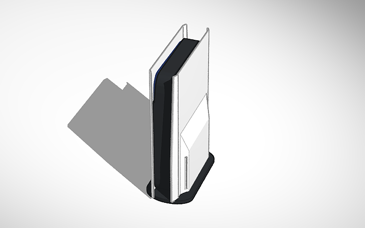 3D design PS5 (PlayStation 5) - Tinkercad