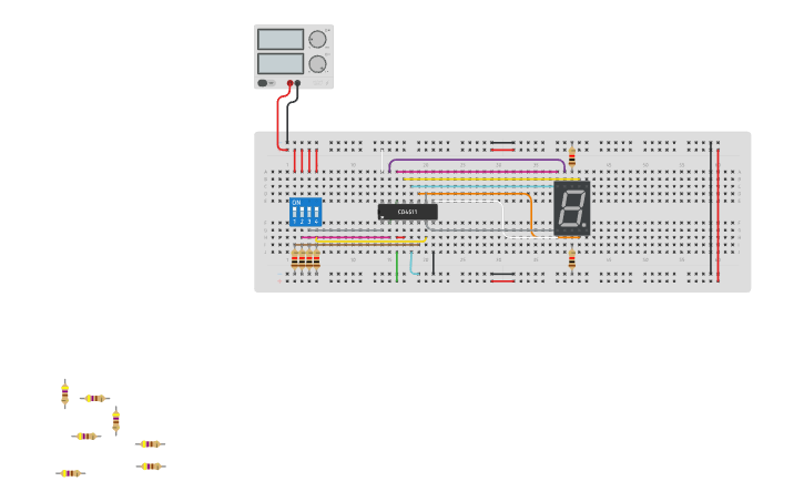 Circuit design example - Tinkercad