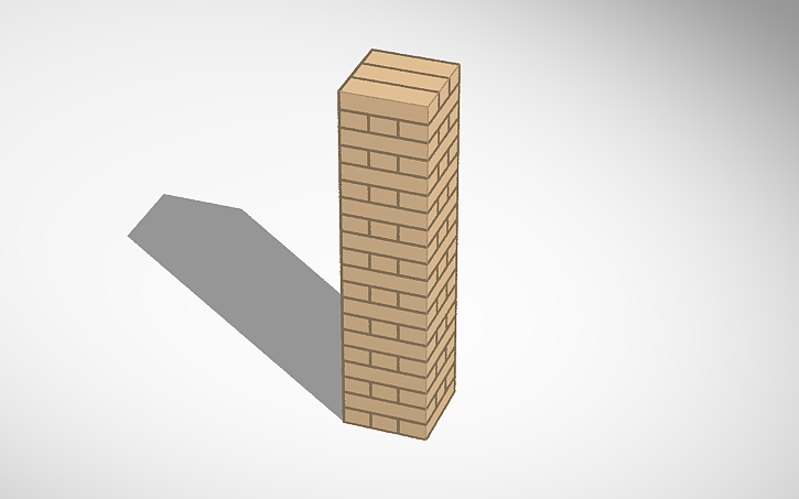 3D design Jenga - Tinkercad