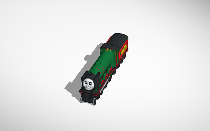 3D design The flying Scotsman with Thomas's face - Tinkercad