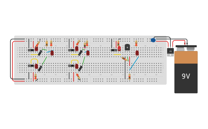 Circuit design Discrete Logic Gates - Tinkercad