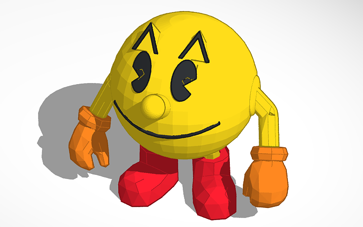 3D design pac man - Tinkercad