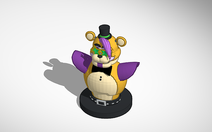 3D design Moveable Glamrock Fredbear - Tinkercad