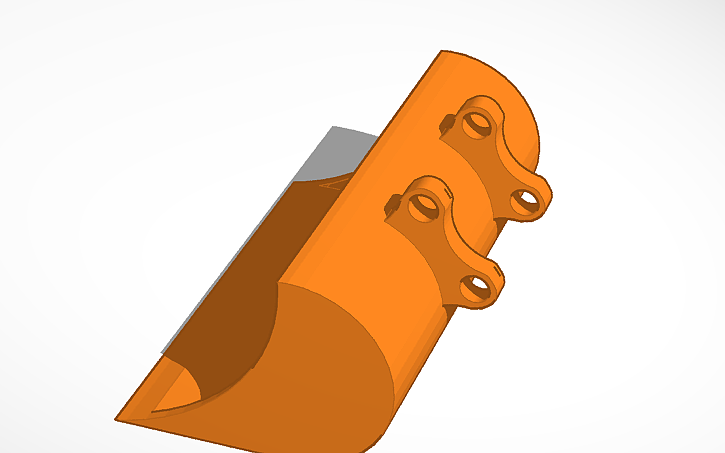 3D design Excavator Bucket - Tinkercad