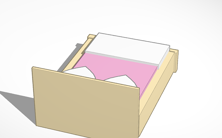 3D design princess bed - Tinkercad