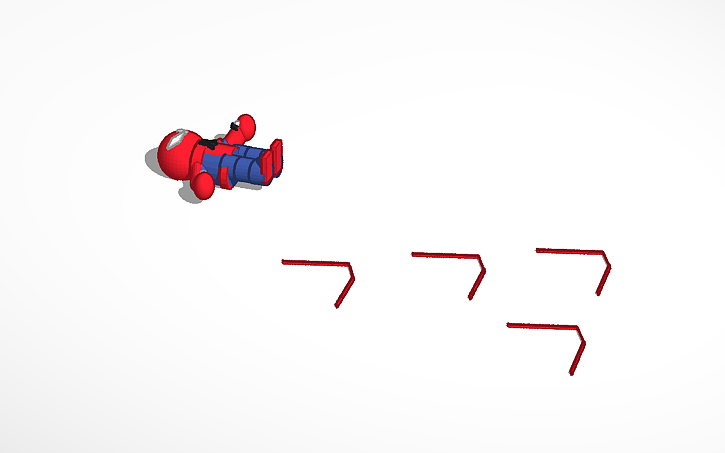 3D design spiderman - Tinkercad