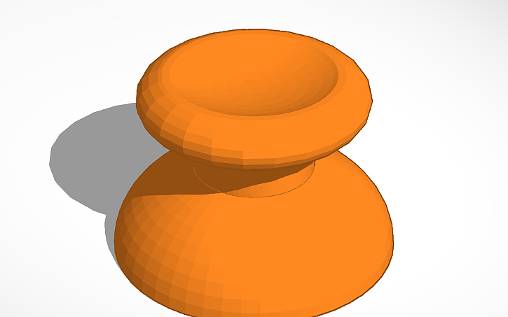 3D design Joystick Cap - Tinkercad