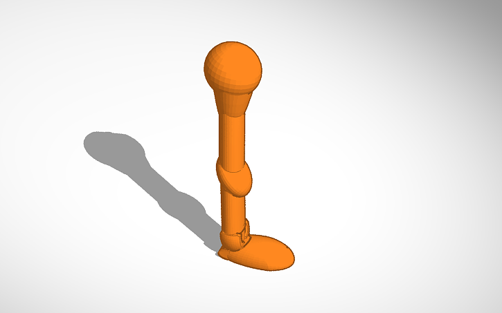 3D design Prosthetic Leg for American Girl doll - Tinkercad