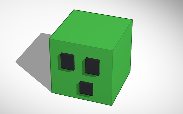 3D design Minecraft Slime - Tinkercad