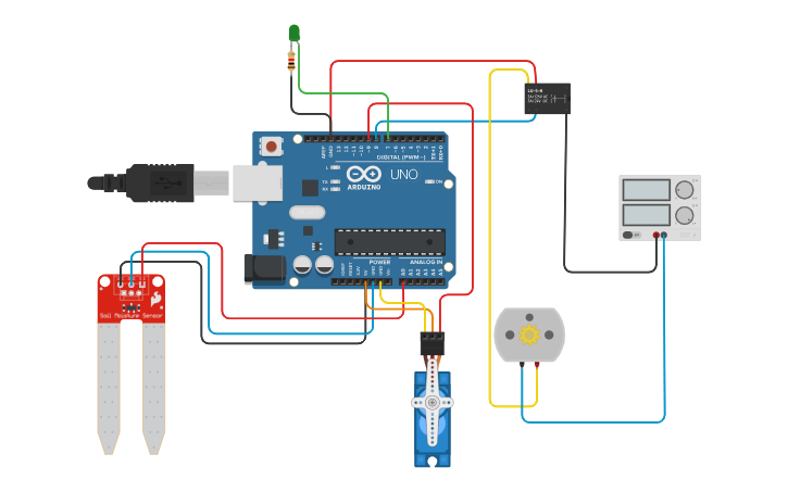Circuit design Spider Induction task0(EE)_Rohan - Tinkercad